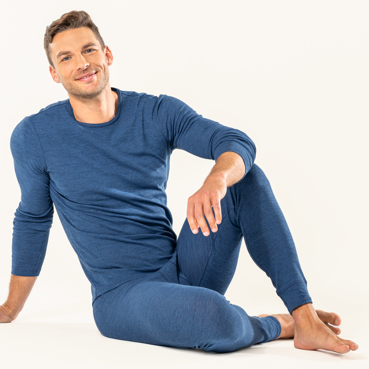 Caleçon long "Linus" - Laine bio et coton bio - Boutique Homme - ECOLINE