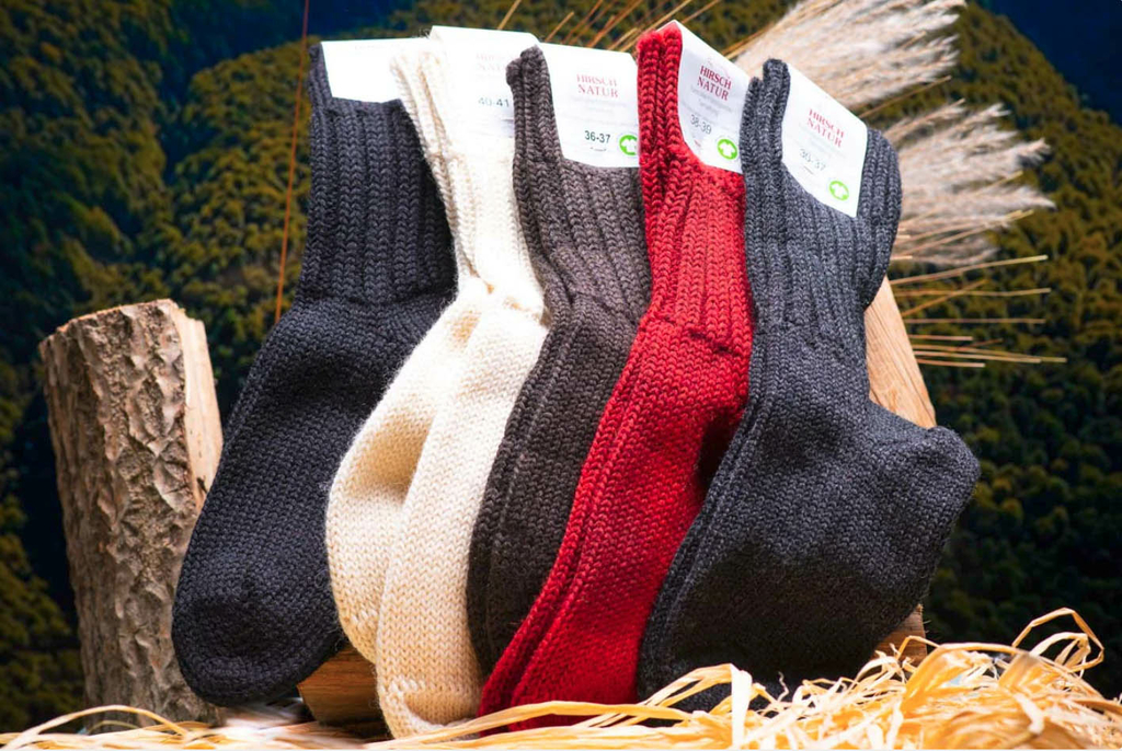 Chaussettes épaisses adultes - 100% laine bio - Chaussettes et ...