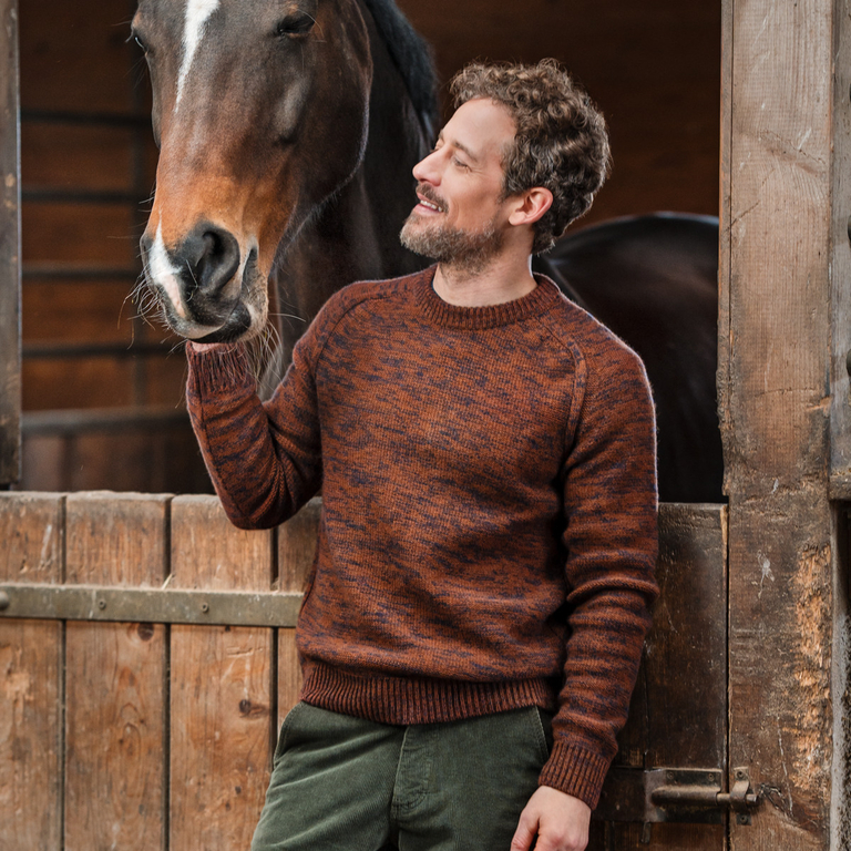 Pull homme maille fine "Syrell" - pure laine - Boutique Homme - ECOLINE