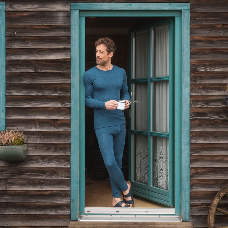 Caleçon long "Linus" - Laine bio et coton bio - Boutique Homme - ECOLINE
