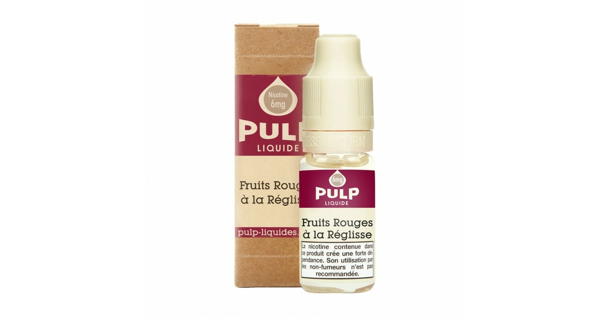 FRUITS ROUGES A LA RÉGLISSE 10ML - PULP - FRC - E-LIQUIDES FRANCE (M->S ...