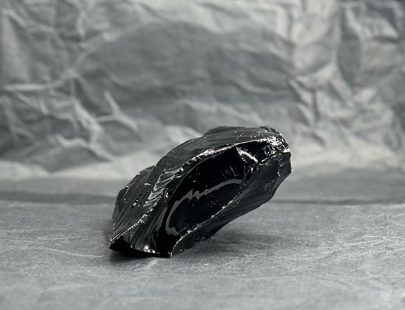 Obsidienne Noire Brute 443g environ - Blocs minéraux Brut/Bloc brut ...