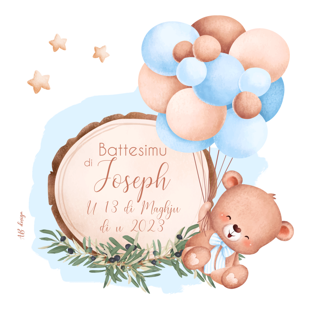 Joseph - Faire-Part Baptême - ab-design