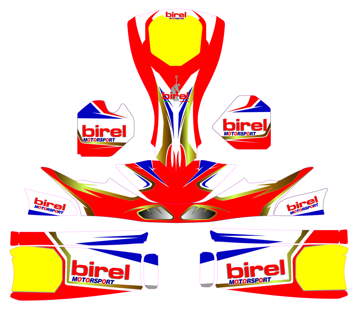 Kit déco réplica Birel - KIT DECORATION/KIT DECO KART REPLICA - Ligne ...