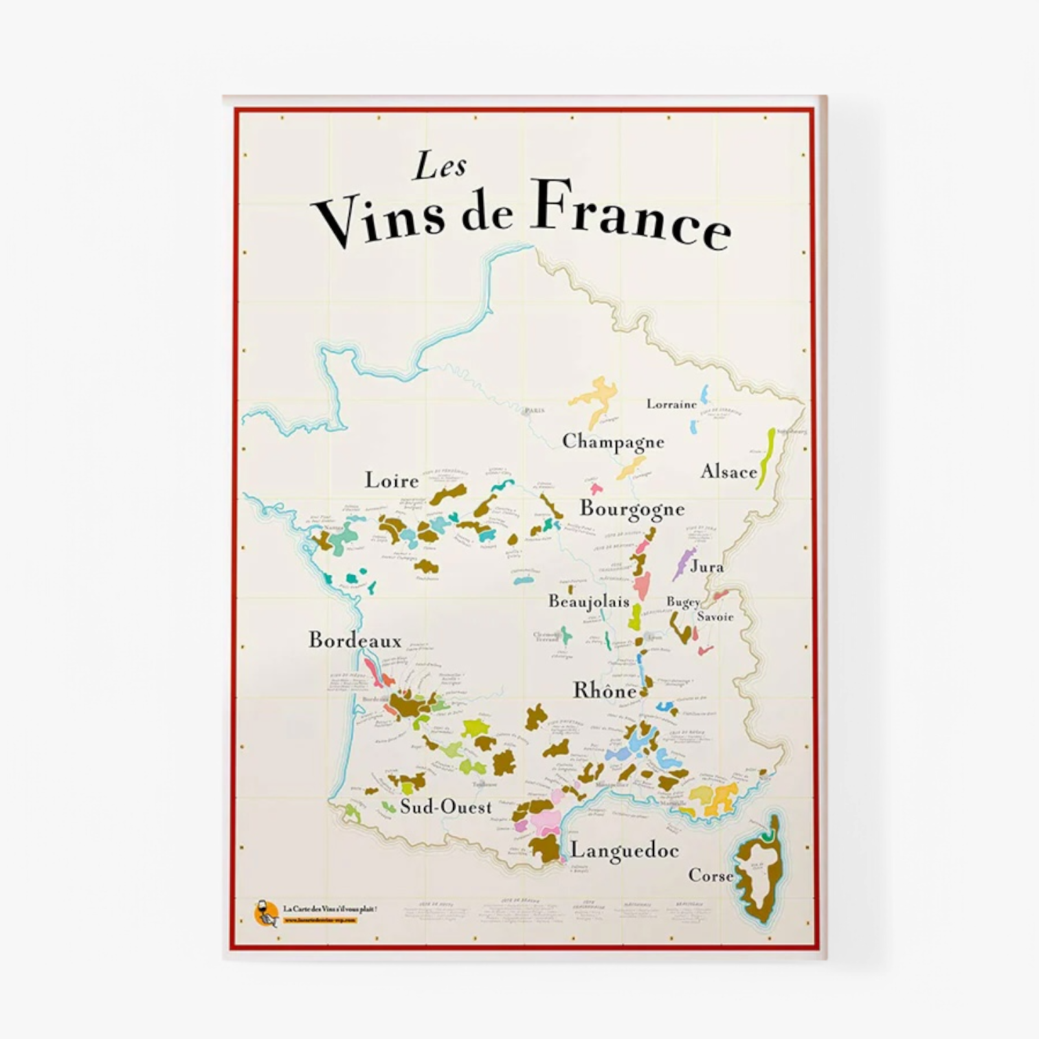 Carte des Vins de France à Gratter : Explorez et Dégustez