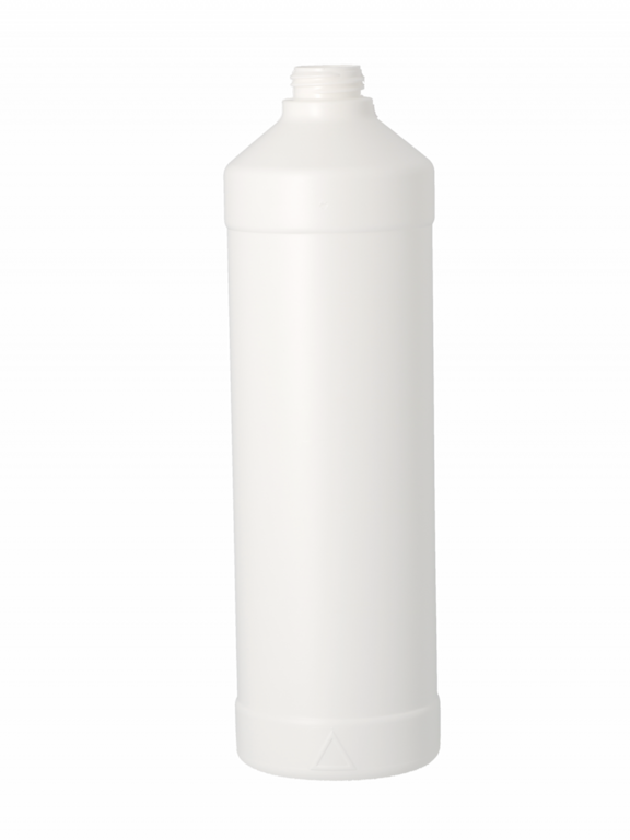 Flacon plastique PEHD blanc 1l avec bouchon - Flacons - topflacon