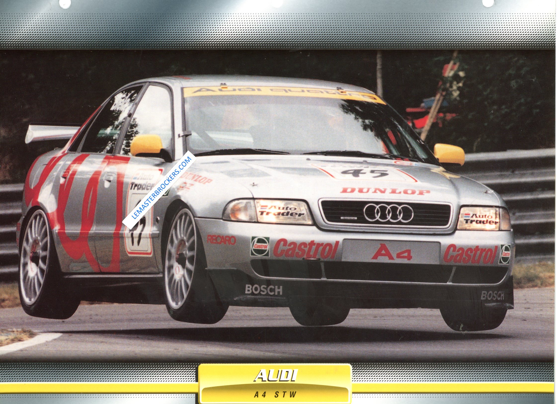 FICHE AUTO AUDI A4 STW 1995 - FICHES AUTO - LEMASTERBROCKERS