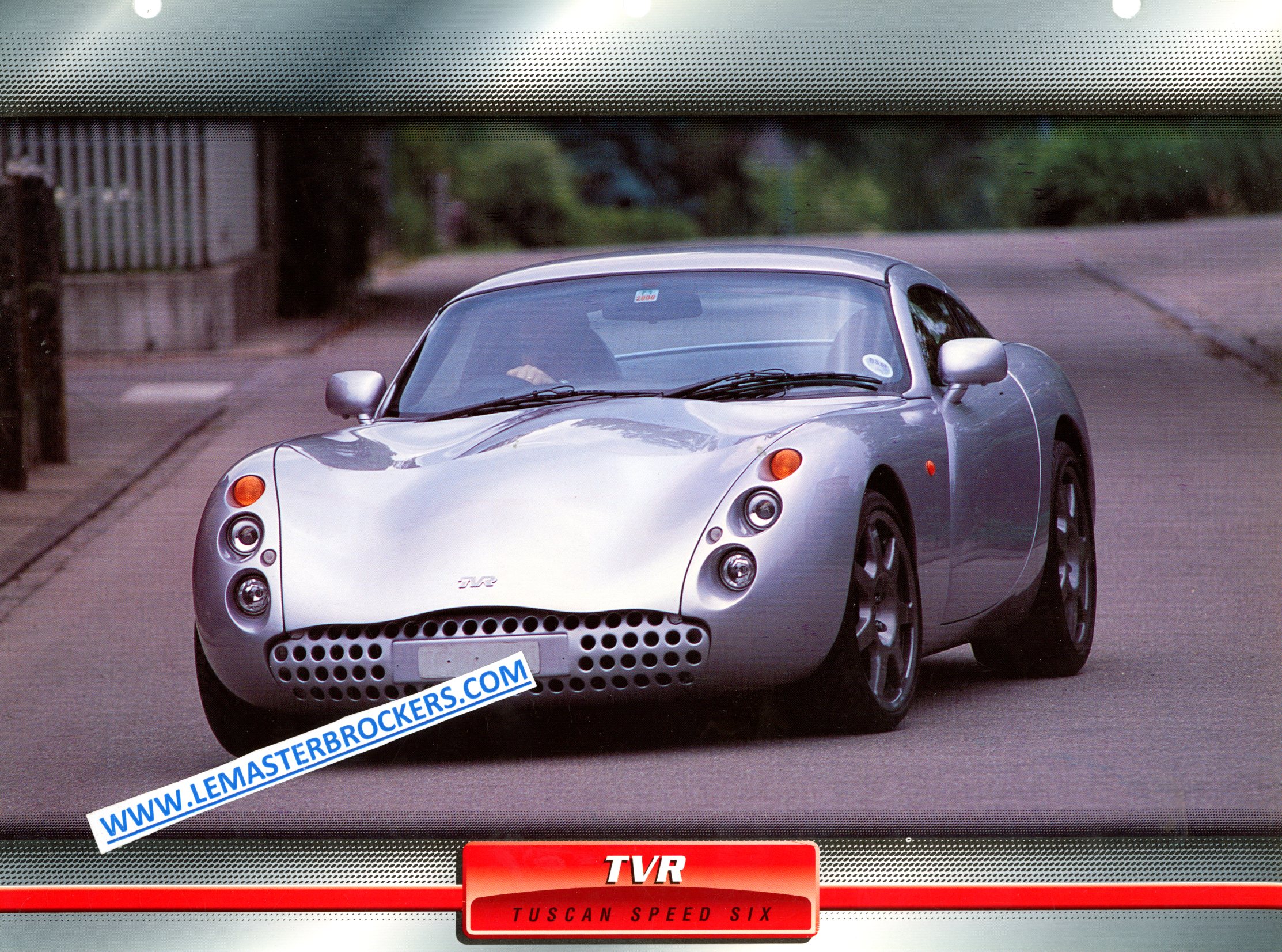 FICHE AUTO TVR TUSCAN SPEED SIX 2000 LITTÉRATURE AUTOMOBILE - FICHES AUTO