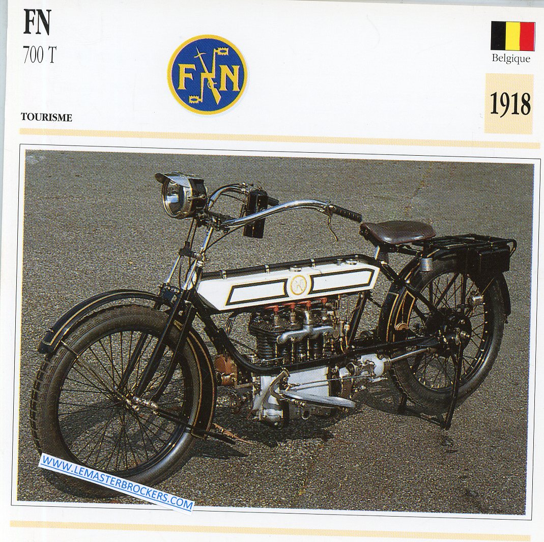 CARTE FICHE MOTO FN 500 M11 1937 - FICHES MOTO