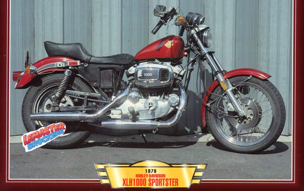 FICHE MOTO HARLEY-DAVIDSON XLH 1000 SPORTSTAR 1979