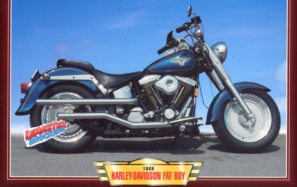FICHE MOTO HARLEY-DAVIDSON FAT BOY 1989