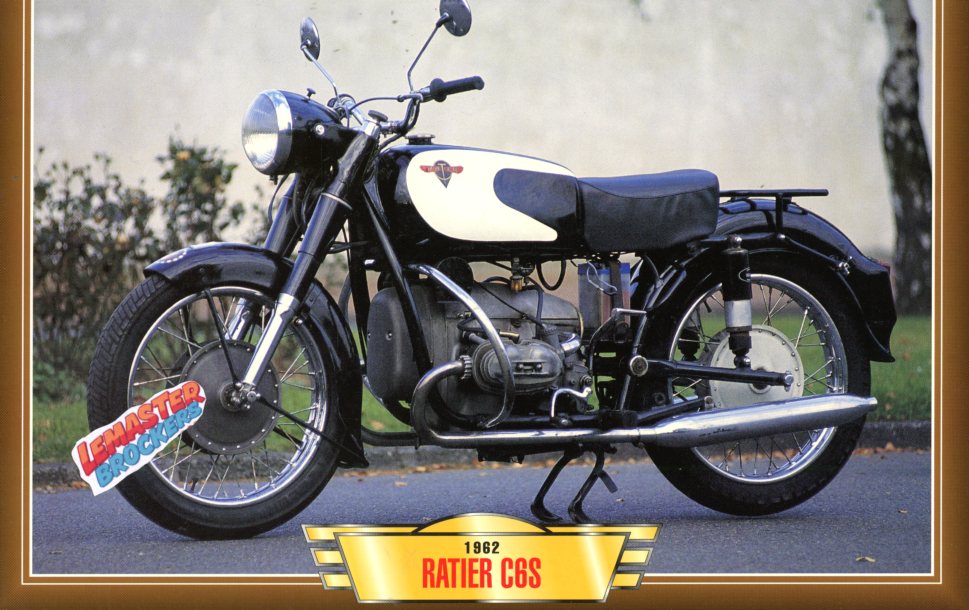 FICHE MOTO RATIER C6S 1962
