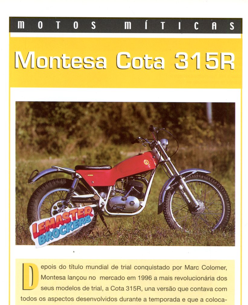 FICHE MOTO MONTESA COTA 315R TRIAL