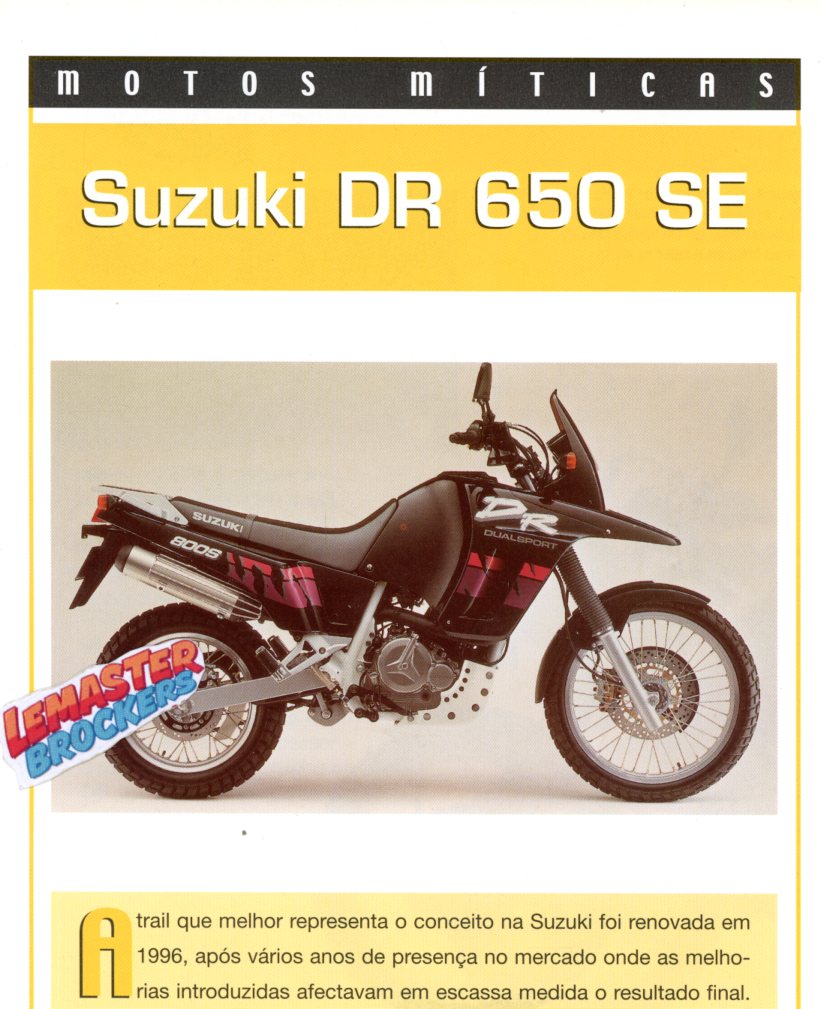 FICHE MOTO SUZUKI DR 650 SE