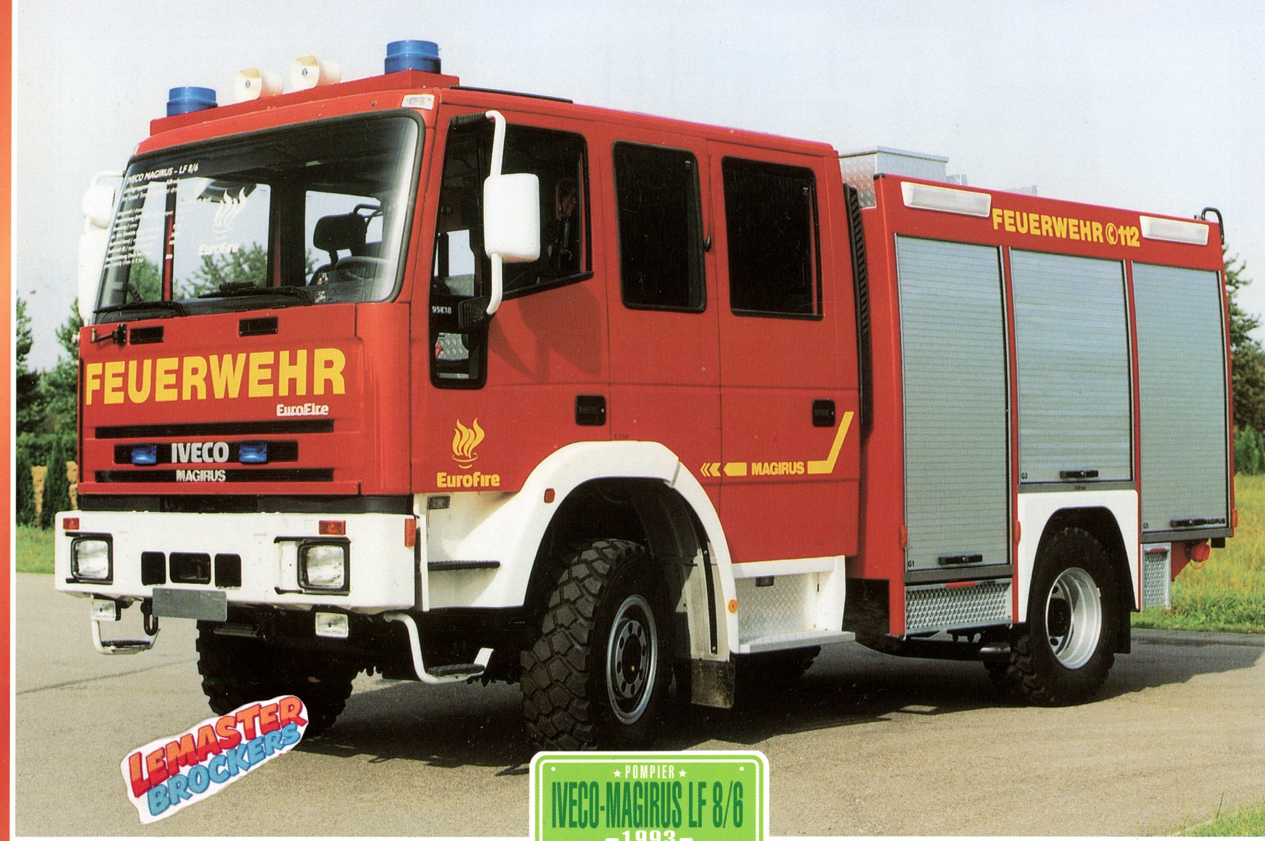 IVECO MAGIRUS LF 8/6 1993 POMPIER - FICHES CAMION