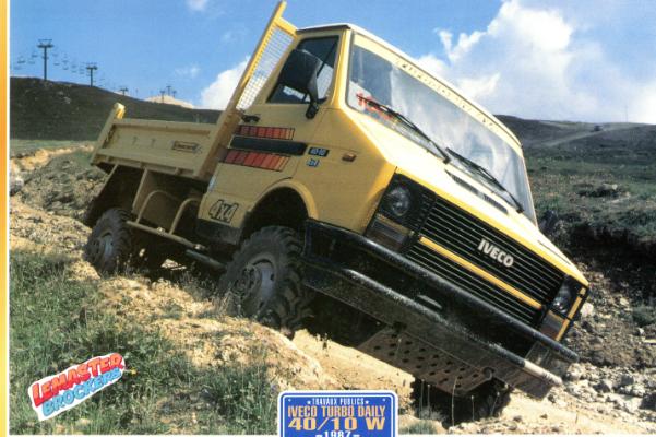 FICHE COLLECTION IVECO TURBO DAILY 40/10 W 4X4 1987