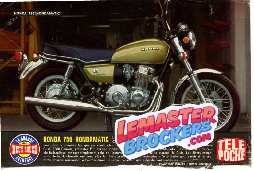 HONDA 750 K FICHE MOTO TÉLÉ POCHE - AUTO / MOTO - LEMASTERBROCKERS