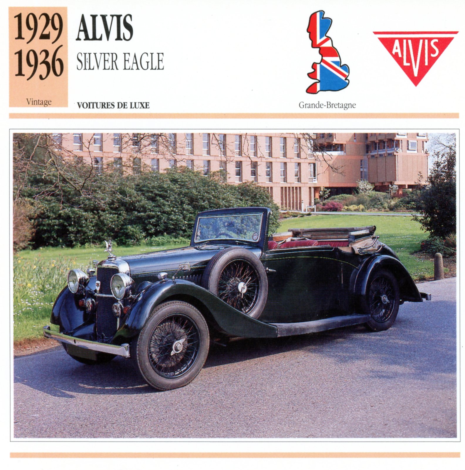 ALVIS SILVER EAGLE - FICHE AUTO CARACTÉRISTIQUES - FICHES AUTO ...