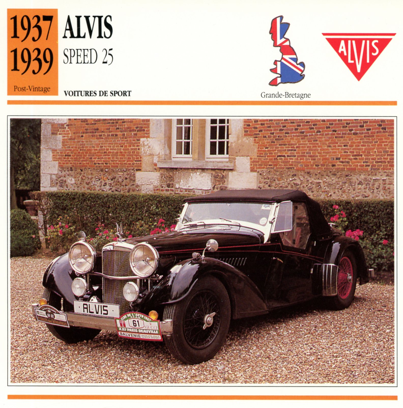 ALVIS 12/70 1937 1940 - FICHE AUTO CARACTÉRISTIQUES - FICHES AUTO ...