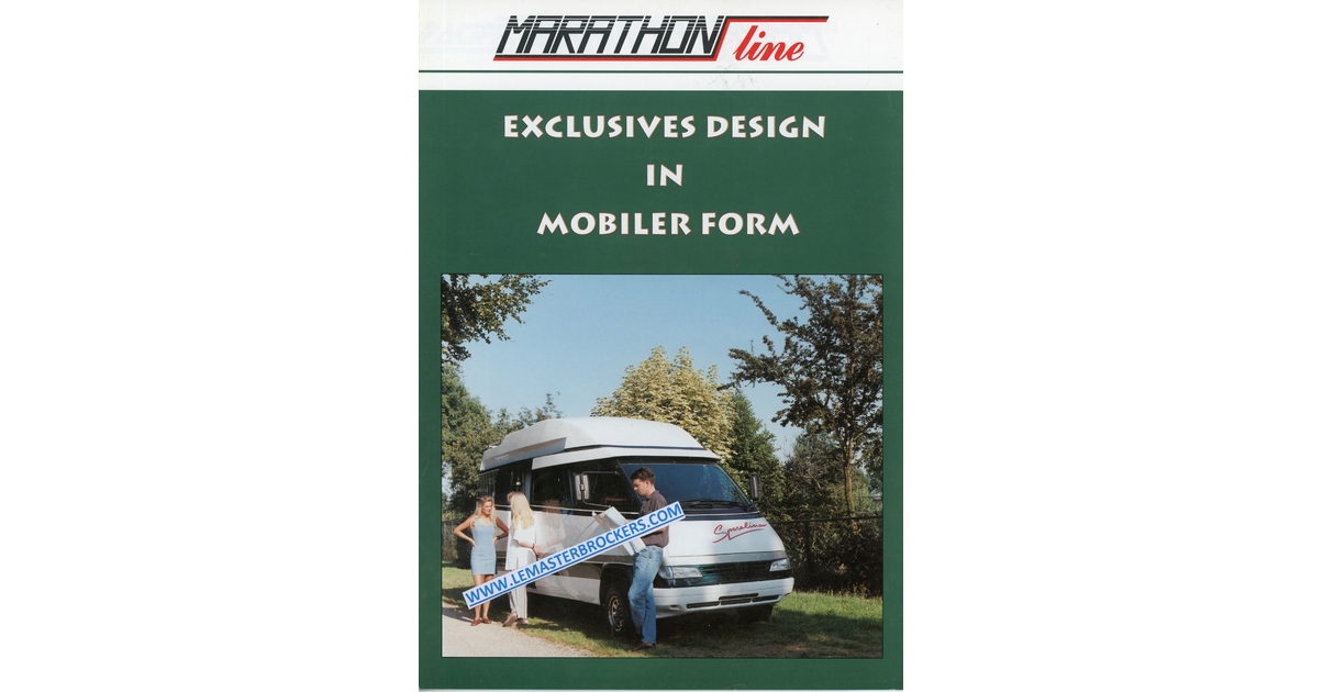 MARATHON LINE PACIFI SPACER TYP 770 1995 BROCHURE CAMPING-CAR