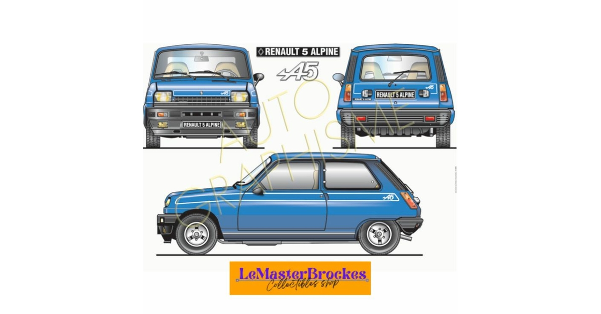 POSTER RENAULT R5 ALPINE - AFFICHES & PUBLICITÉS/POSTERS VOITURE ...