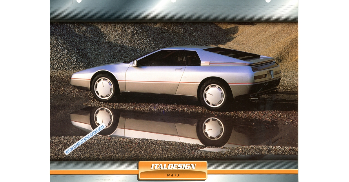 FICHE ITALDESIGN MAYA PROTOTYPE 1984 - FICHES AUTO - LEMASTERBROCKERS