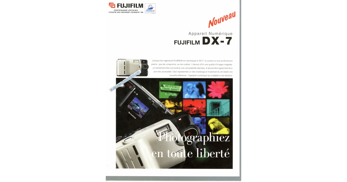 FUJIFILM DX-7 BROCHURE APPAREIL PHOTO NUMERIQUE 1997 - MUSIQUE & VIDÉO ...
