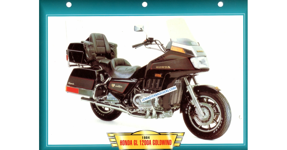 HONDA GL 1200A GOLDWING GL1200 A 1984 - FICHES MOTO COLLECTION