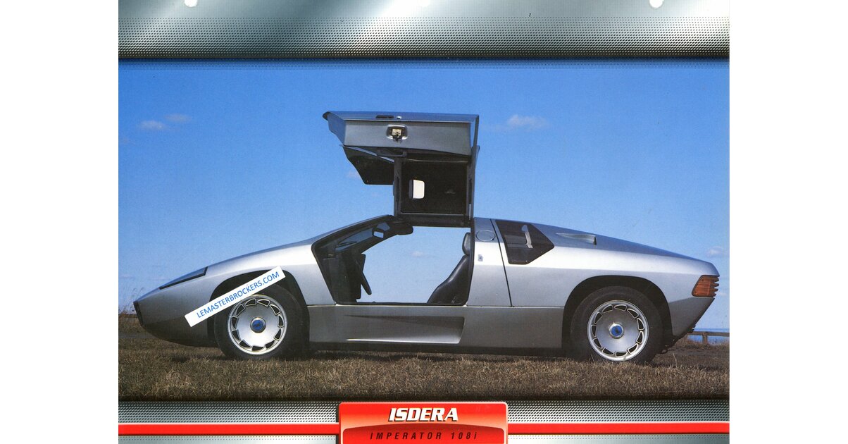 ISDERA IMPERATOR 108i 1981 - FICHES AUTO - LEMASTERBROCKERS