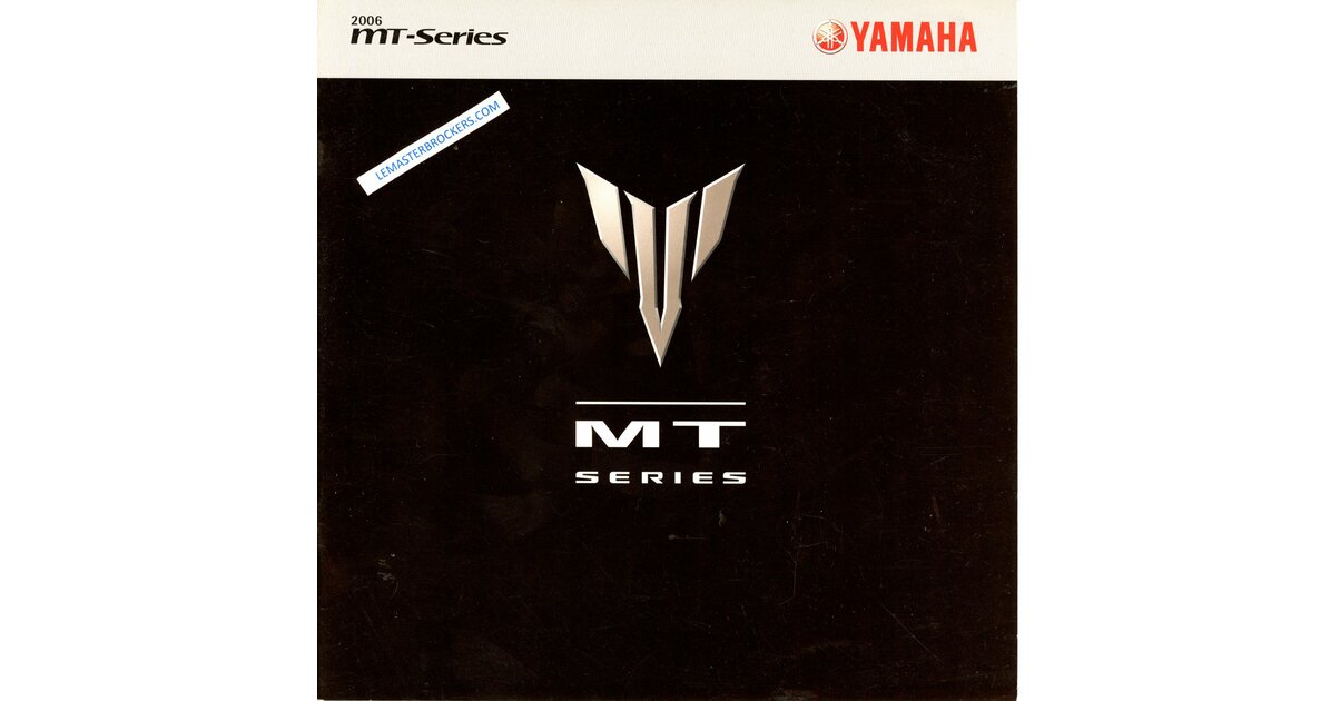 BROCHURE YAMAHA MT-SERIES MT01 MT03 DE 2006 - BROCHURES MOTO