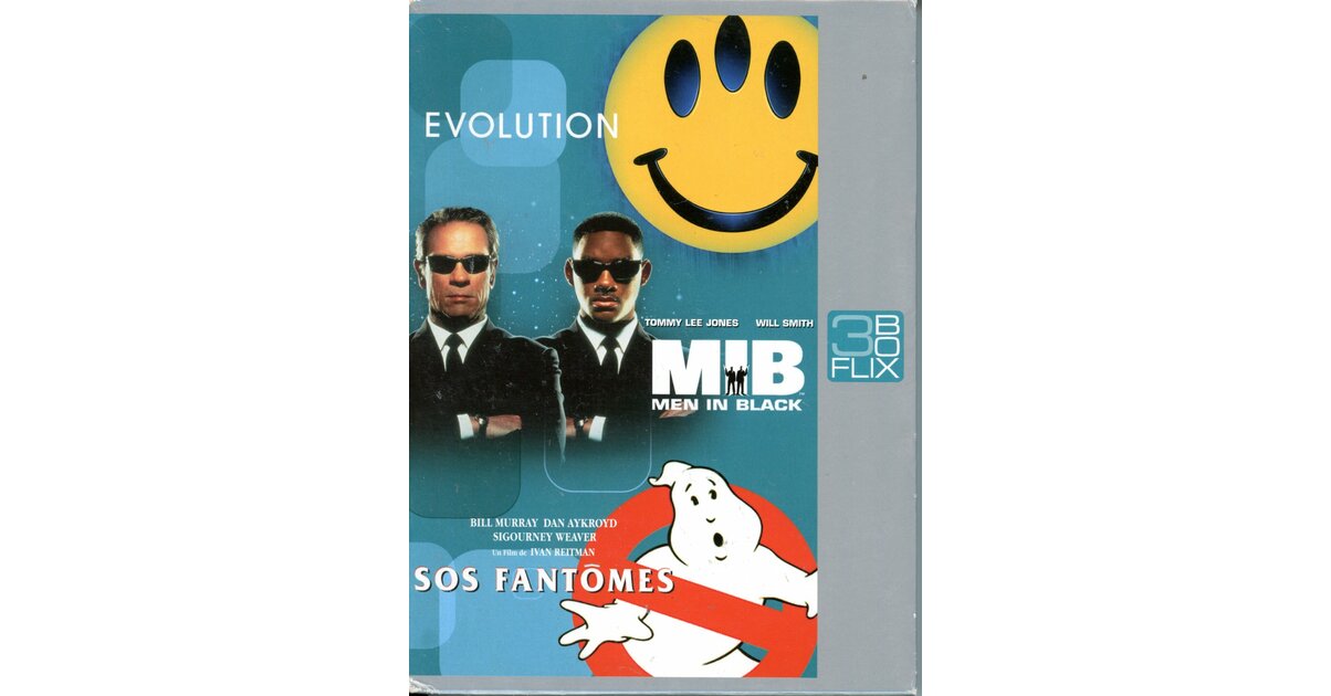 EVOLUTION + MEN IN BLACK + SOS FANTÔMES - COFFRET BOX 3 DVD