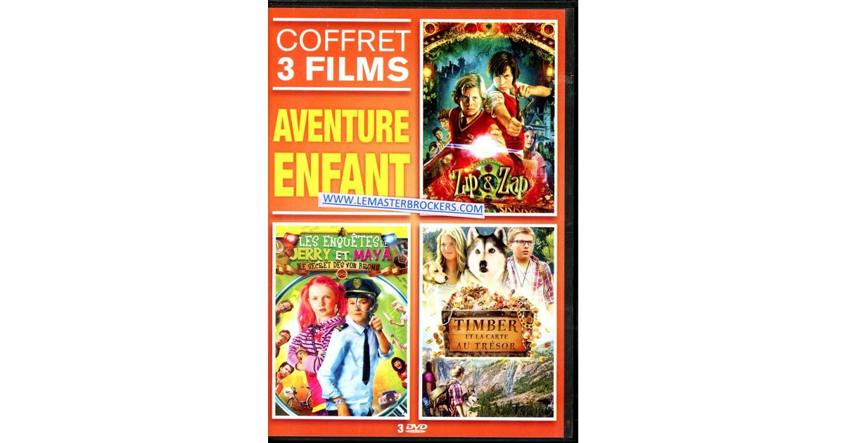 COFFRET FILMS DVD : ZIP & ZAP - LES ENQUETES DE JERRY ET MAYA - TIMBER ...