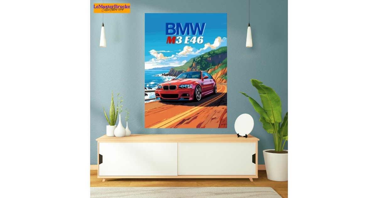 AFFICHE BMW M3 E46 IMPRESSION SUR TOILE