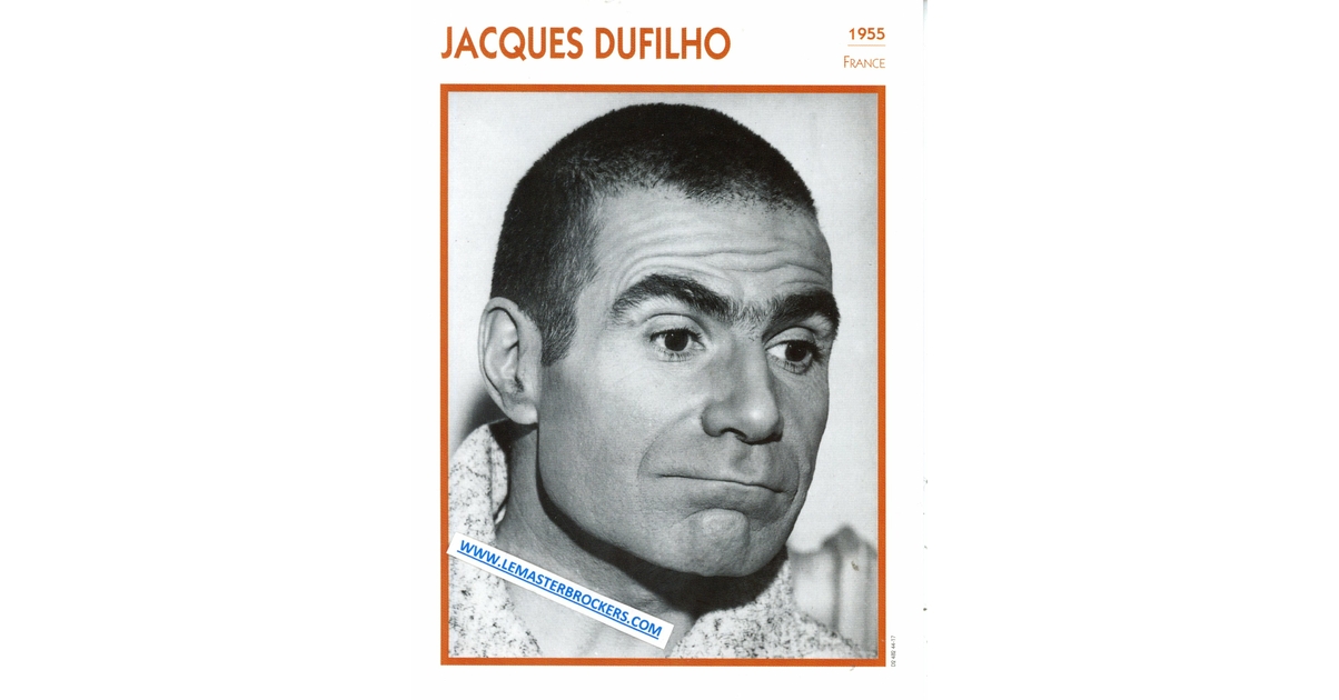 JACQUES DUFILHO 1955 FICHE ACTEUR - FICHE CINÉMA