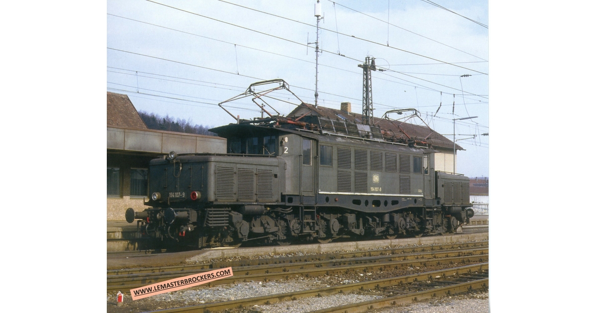 LOCOMOTIVE COCO SÉRIE E 94 CROCODILE – ALLEMAGNE 1940 – FICHE TRAIN ...