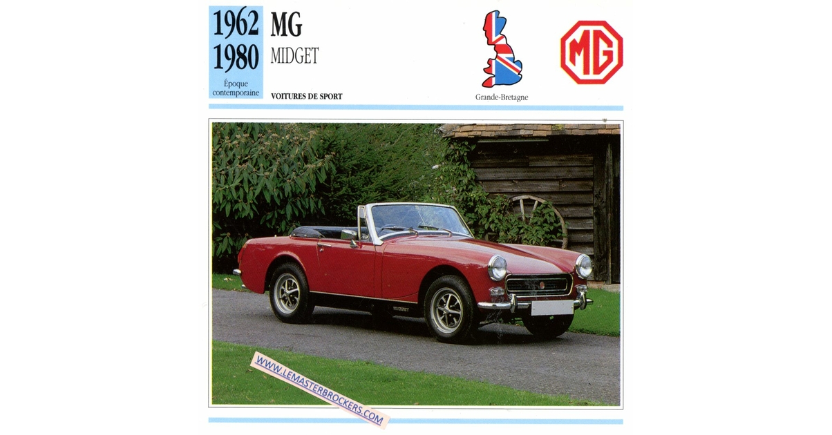 DOCUMENT FICHE AUTO MG MIDGET 1962 1980 - FICHES AUTO
