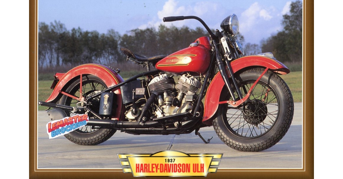 FICHE MOTO HARLEY-DAVIDSON ULH 1937