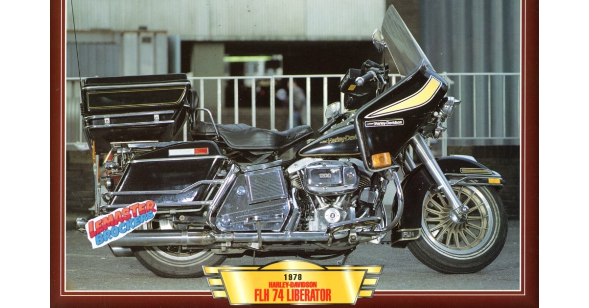 FICHE MOTO HARLEY-DAVIDSON FLH 74 LIBERATOR 1978