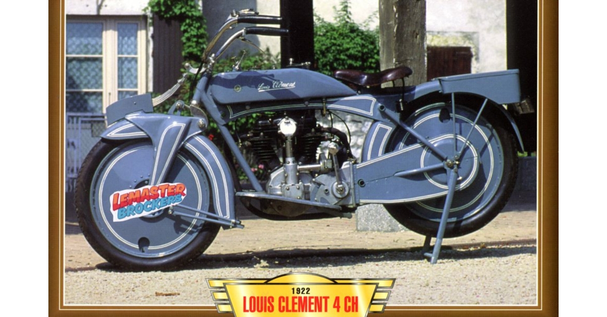 FICHE MOTO LOUIS CLEMENT 4CH 1922