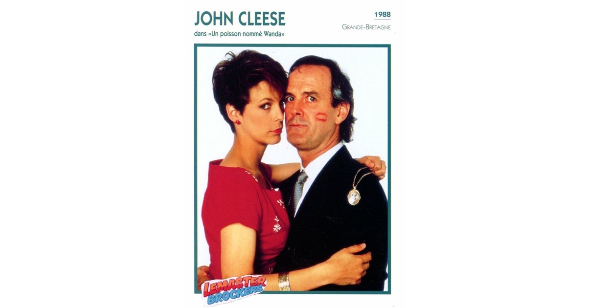 FICHE DE STAR JOHN CLEESE DANS UN POISSON NOMME WANDA - 1988