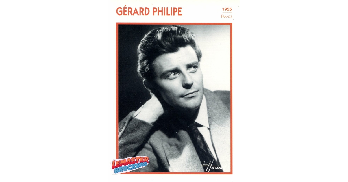 FICHE ACTEUR GERARD PHILIPE - 1955 - FICHE CINÉMA