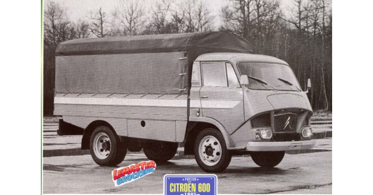FICHE COLLECTION CITROEN 600 1965 - FICHES CAMION