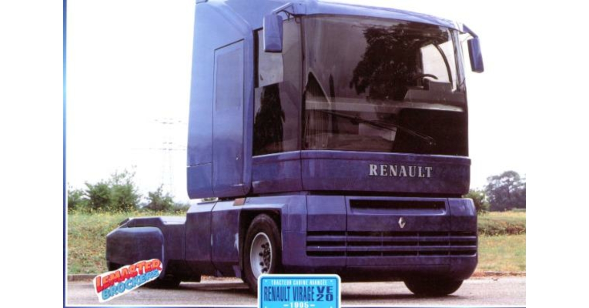 FICHE COLLECTION RENAULT VIRAGE VE 20 1995 - FICHES CAMION