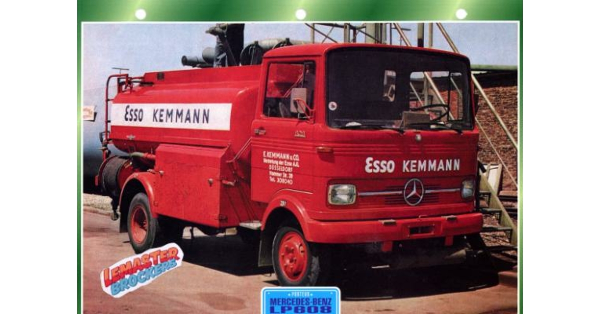 FICHE COLLECTION MERCEDES LP 608 1965 "ESSO KEMMANN"