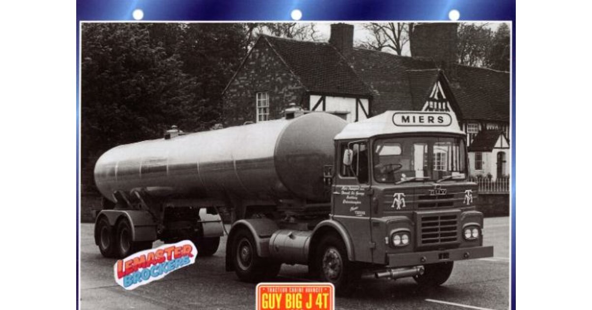 FICHE COLLECTION GUY BIG J 4T 1969 "MIERS" - FICHES CAMION