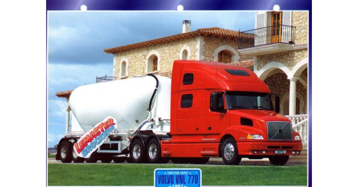 FICHE TECHNIQUE CAMION VOLVO VNL 770 1997