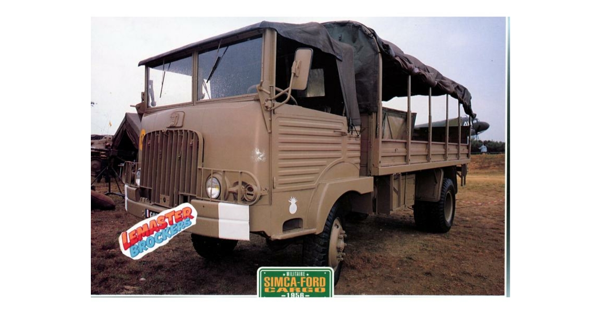 FICHE COLLECTION CAMION SIMCA FORD CARGO 1956