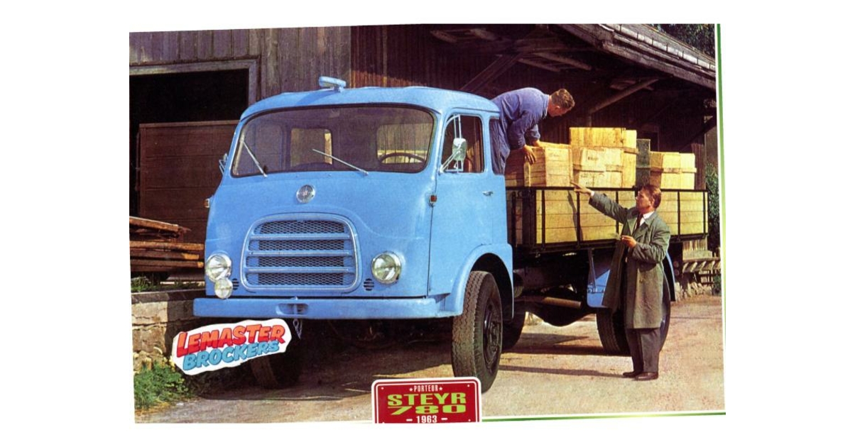 FICHE COLLECTION CAMION STEYR 780 1963 - FICHES CAMION