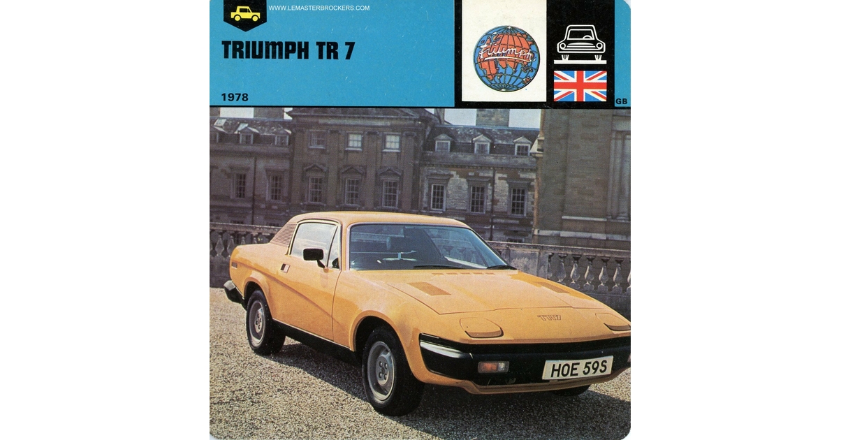 FICHE TRIUMPH TR7 1978 - FICHES AUTO - LEMASTERBROCKERS