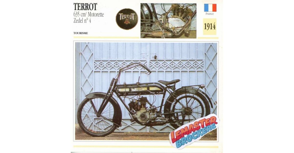 FICHE MOTO TERROT MOTORETTE ZEDEL N°4